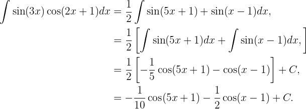 Ejercicios resueltos de integrales tipo seno y coseno