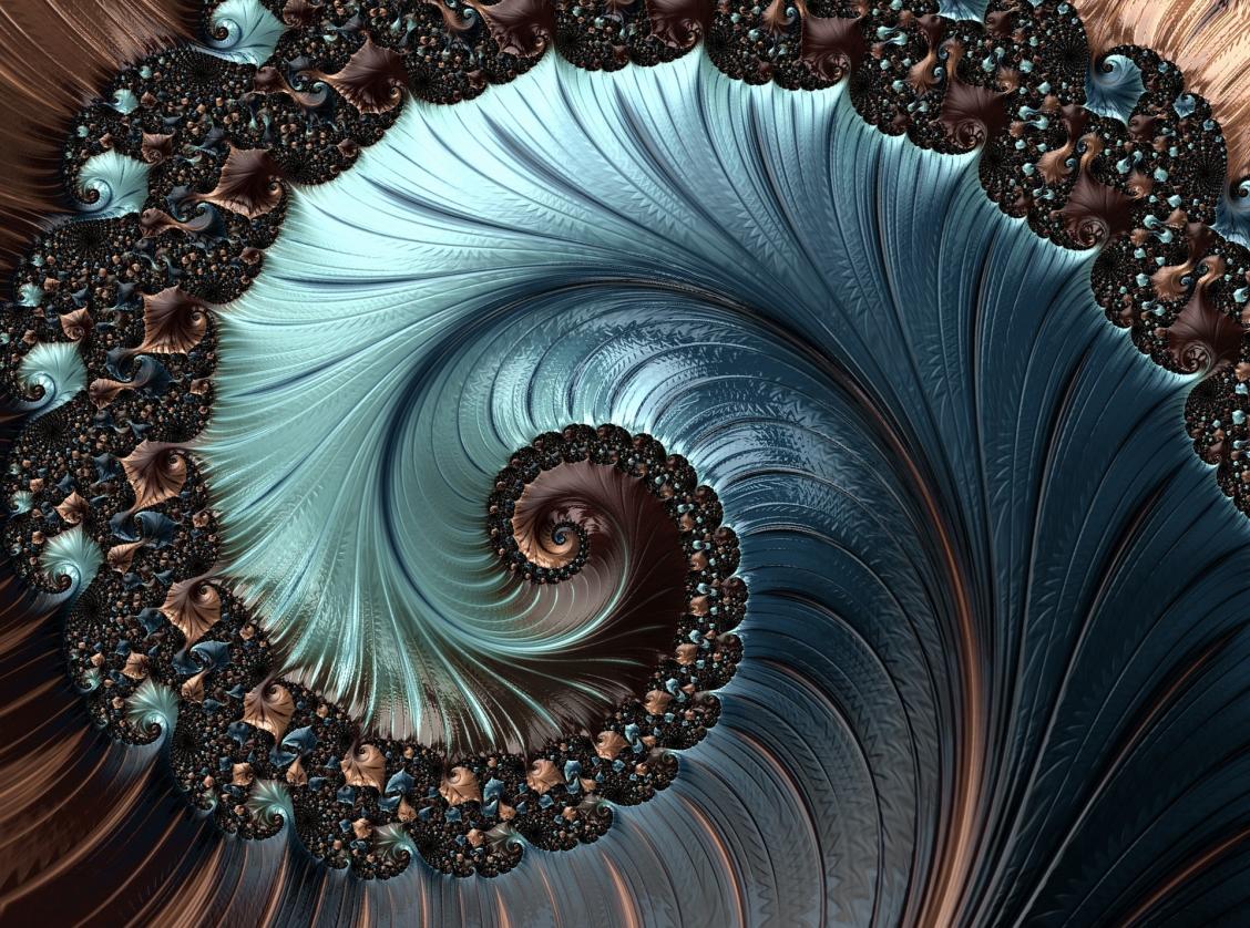 Fibonacci secuencia y la gráfica en su espiral