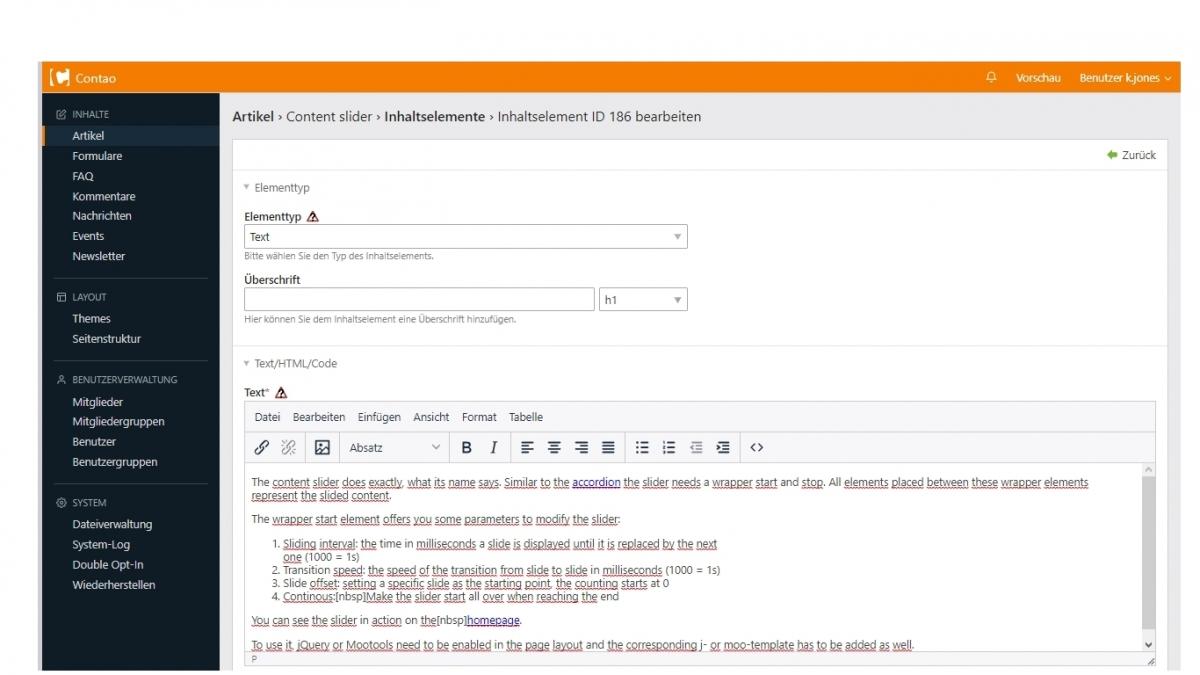 Das CMS Contao: Grundlagen