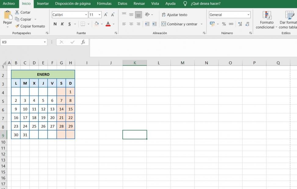 ¿Cómo Hacer un Calendario en Excel?