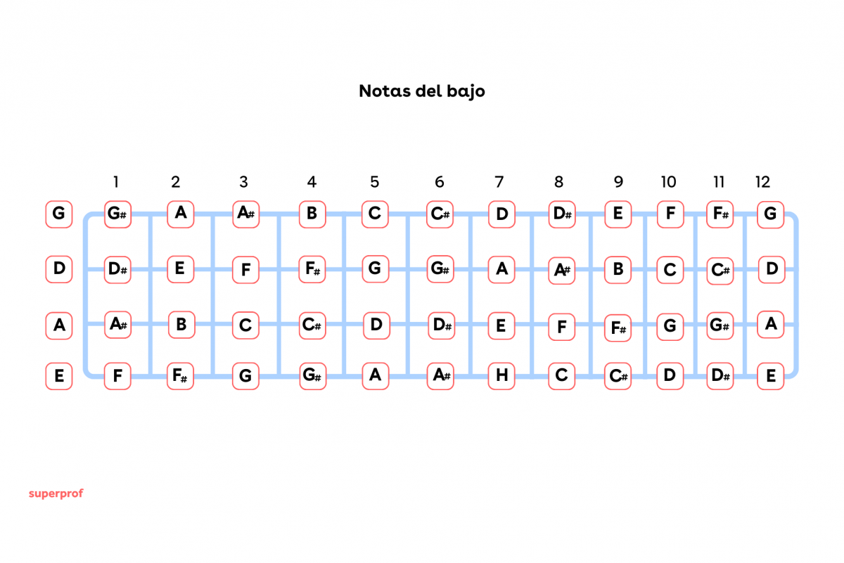 ¿Cómo aprender las notas del bajo eléctrico?