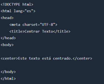 Texto en HTML: cómo centrar, subrayar y dar estilo