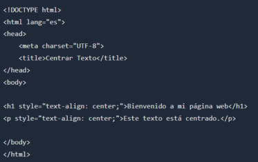 Texto en HTML: cómo centrar, subrayar y dar estilo