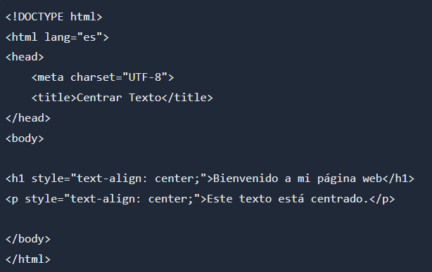 Texto en HTML: cómo centrar, subrayar y dar estilo