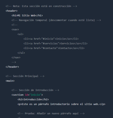 Comentarios en HTML: cómo usarlos para organizar tu código