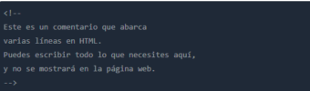 Comentarios en HTML: cómo usarlos para organizar tu código