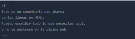 Comentarios en HTML: cómo usarlos para organizar tu código