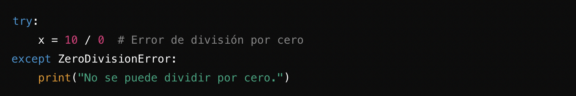 Excepciones Python: tratar errores ‘try except’ fácilmente