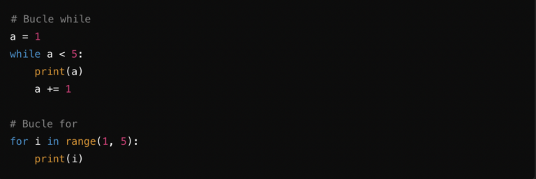 Bucles Python: cómo usar For, While y Más