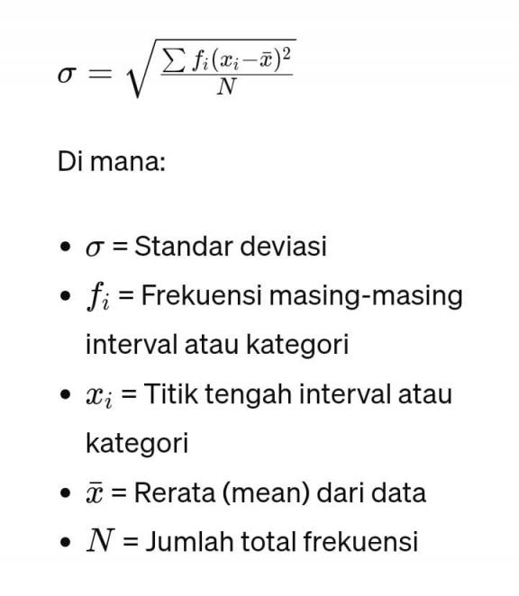 Standar Deviasi : Pengertian, Rumus, Manfaat, Contoh Soal