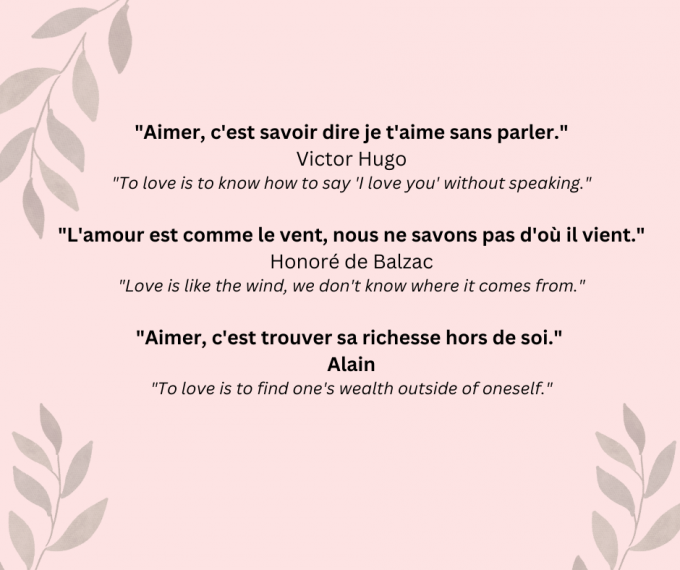 Short French Quotes With English Translation