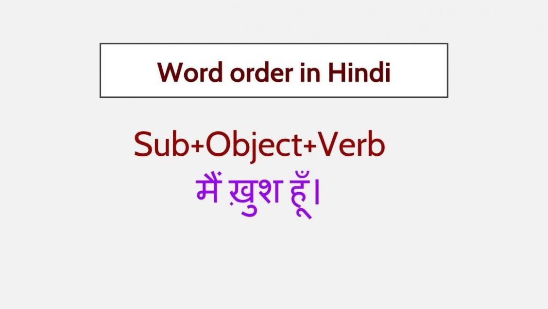 Hindi Sentence Structure And Word Order: A Complete Guide [2025]