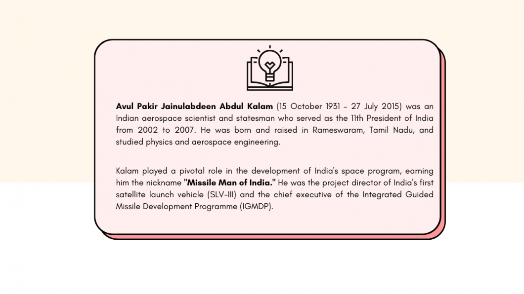 Achievements of APJ Abdul Kalam