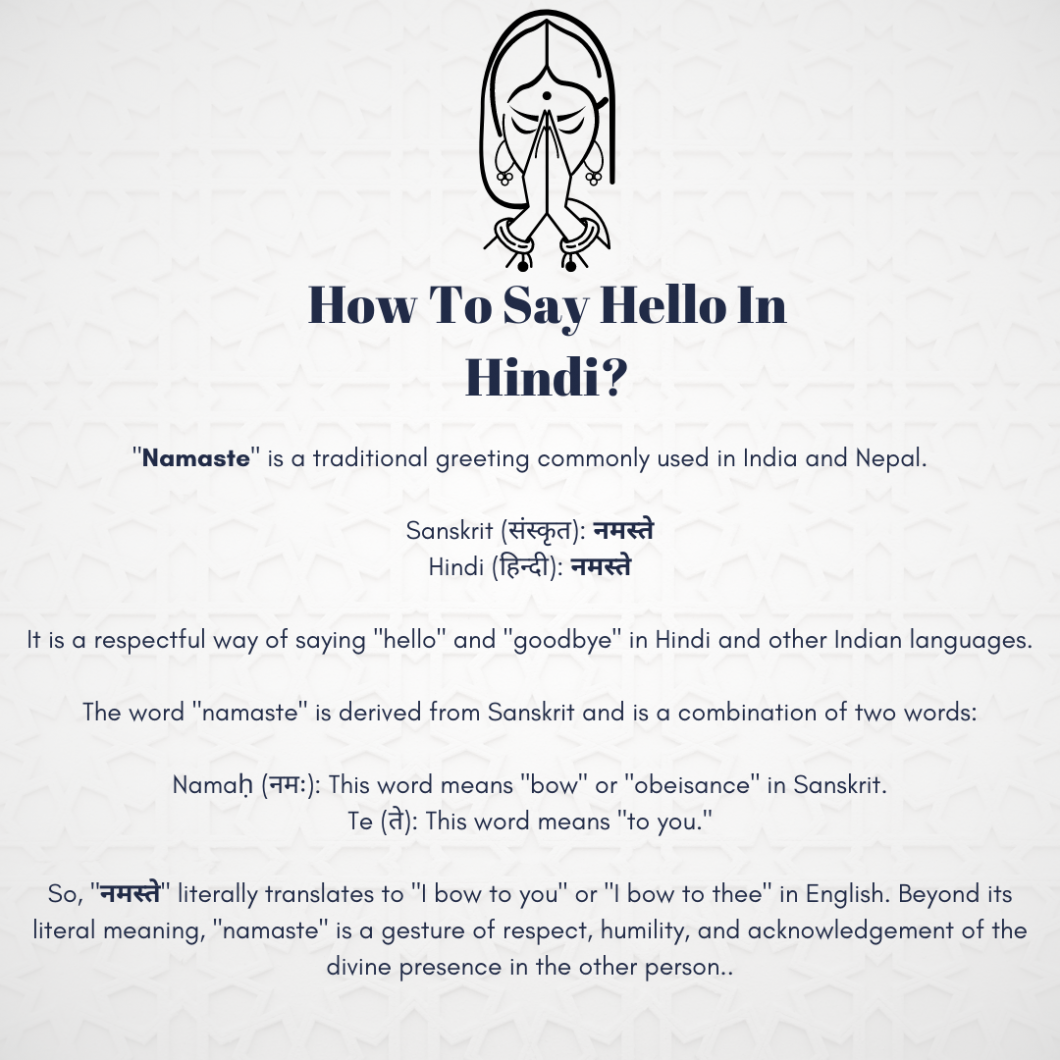 How to Say Hello in Hindi