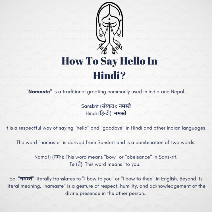 How to Say Hello in Hindi