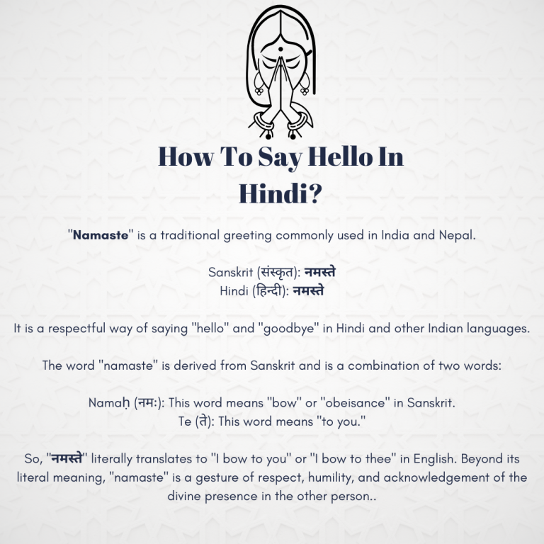 How to Say Hello in Hindi