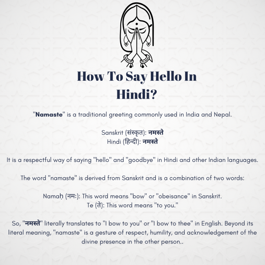 How to Say Hello in Hindi