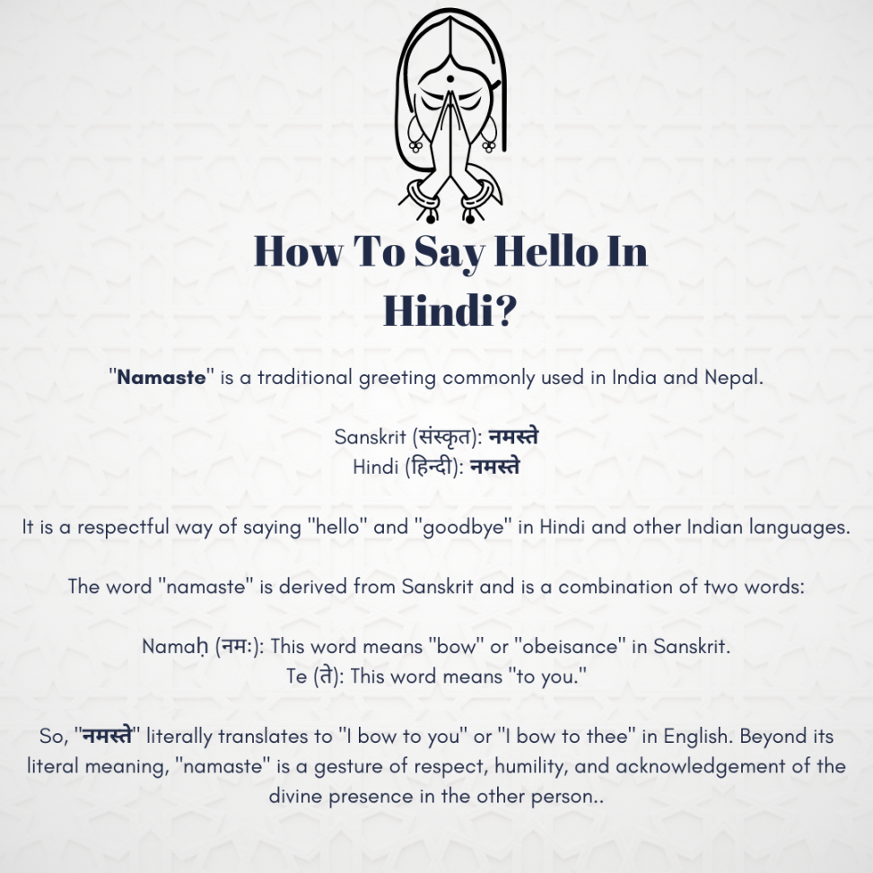 How to Say Hello in Hindi