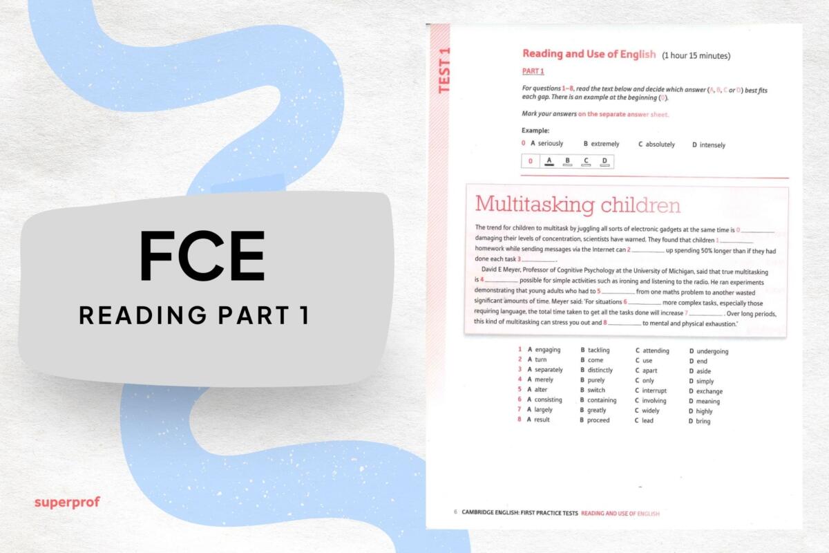 FCE Reading and Use of English: estructura y tipos de ejercicios