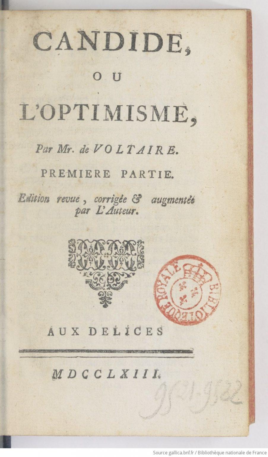 Fiche de Lecture : Candide de Voltaire
