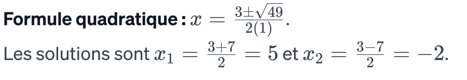 Les Equations du Second Degré