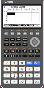 Regression line , PMCC - scientific calculator.